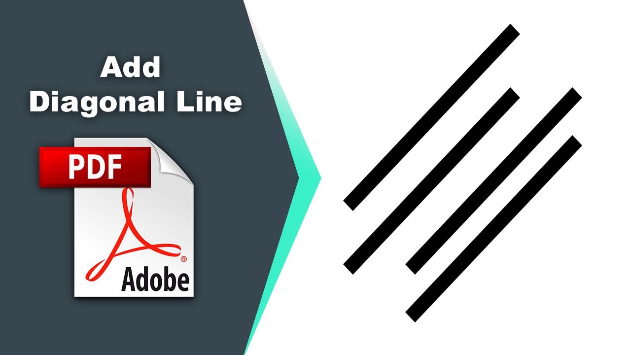 How to add a diagonal line in a pdf file (Comment) using Adobe Acrobat ...