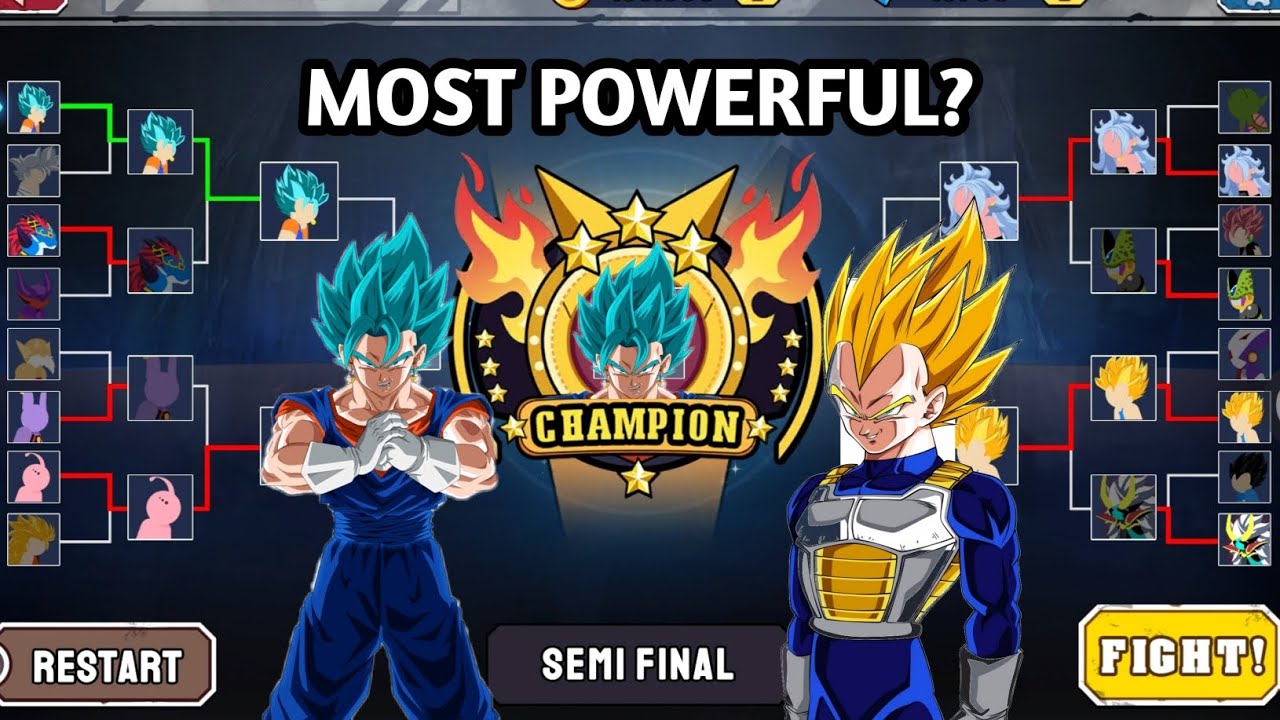 Stickman Warriors Tournament of Power | Vegito, Goku Ultra, Vegeta ...