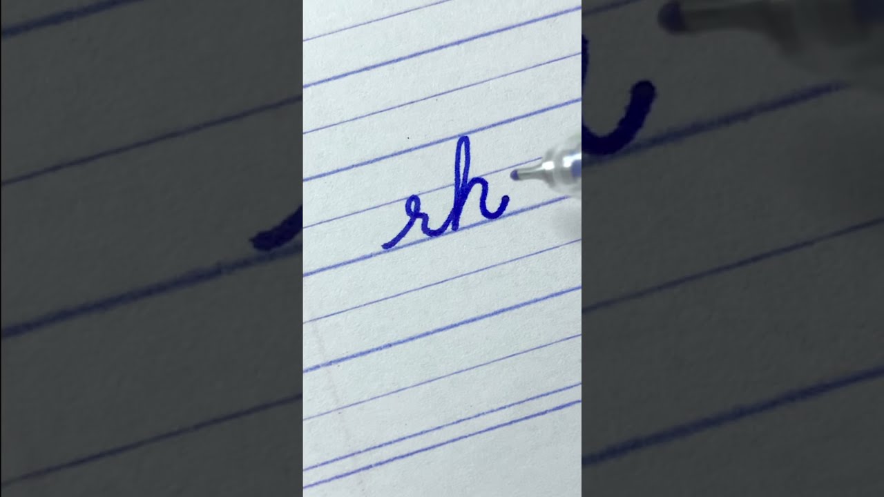 rh - How to write English cursive writing small letter connections ...