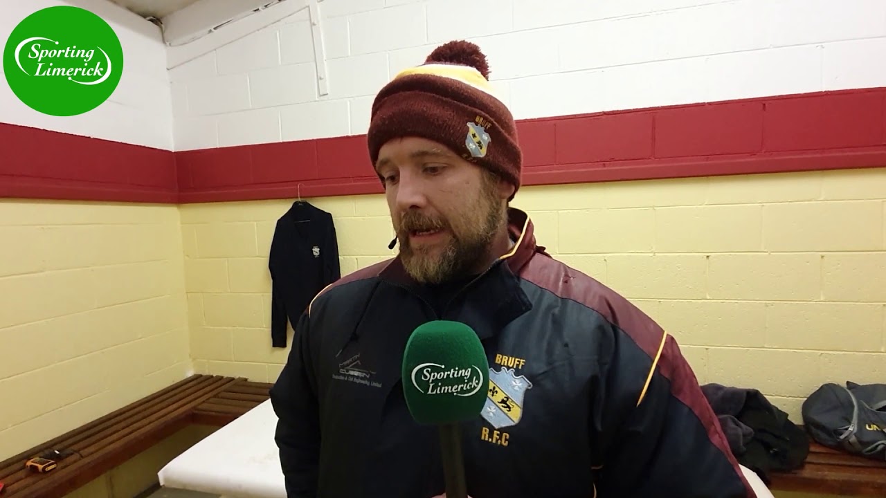 Bruff head coach Eoin Ryan following their loss to Skerries - YouTube