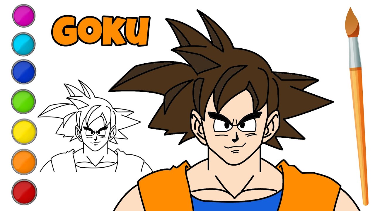 GOKU ☄️💥 Draw Easy | How to Draw Goku Easy Step by Step Drawings For ...