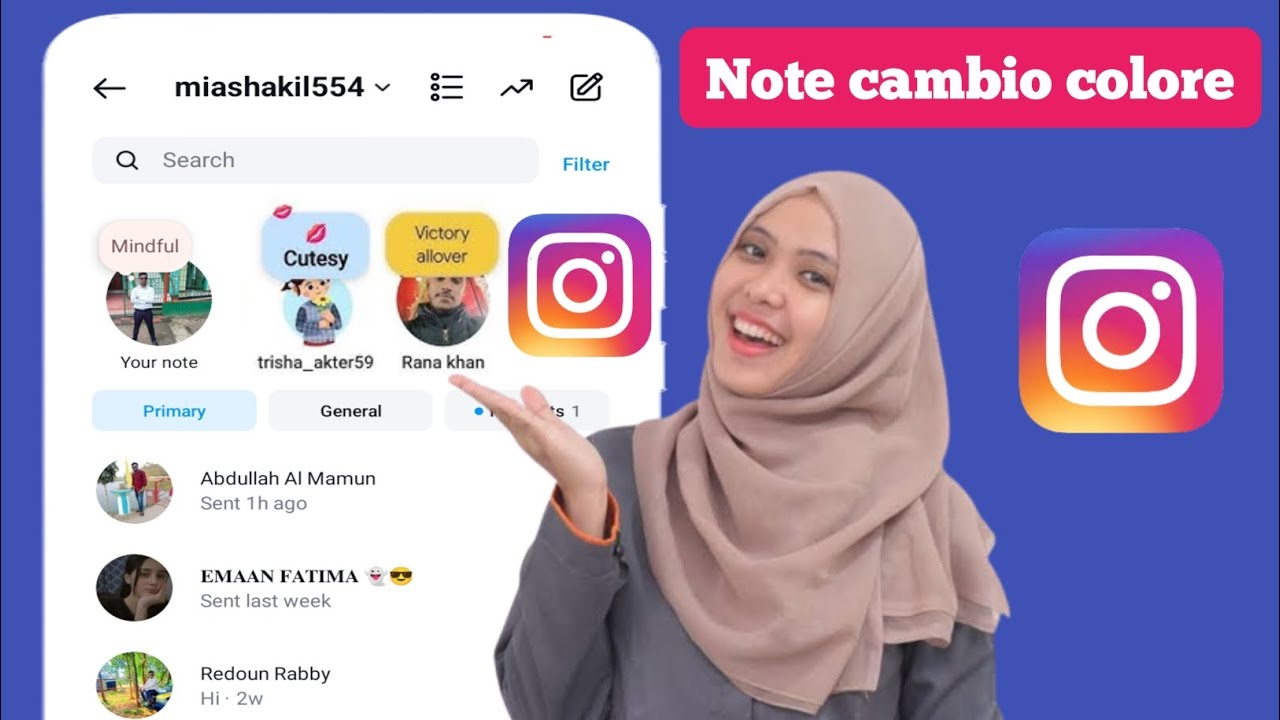 Come cambiare il colore delle note su Instagram | Cambia il colore ...