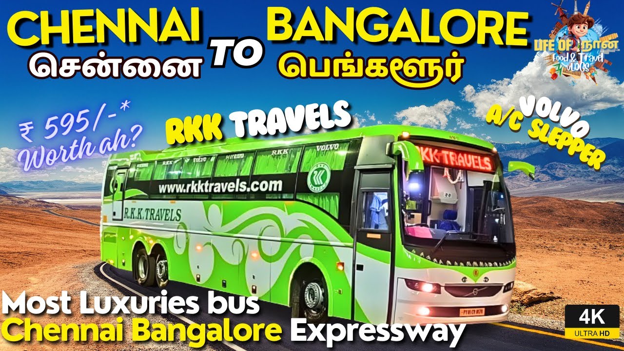 🤩🚍RKK Travels Volvo Bus Review | Best Bus from Chennai to Bangalore ...