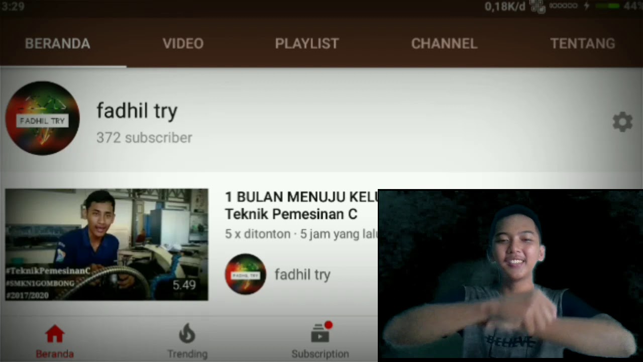 INTRO YOUTUBE NEW FADHIL TRY - YouTube