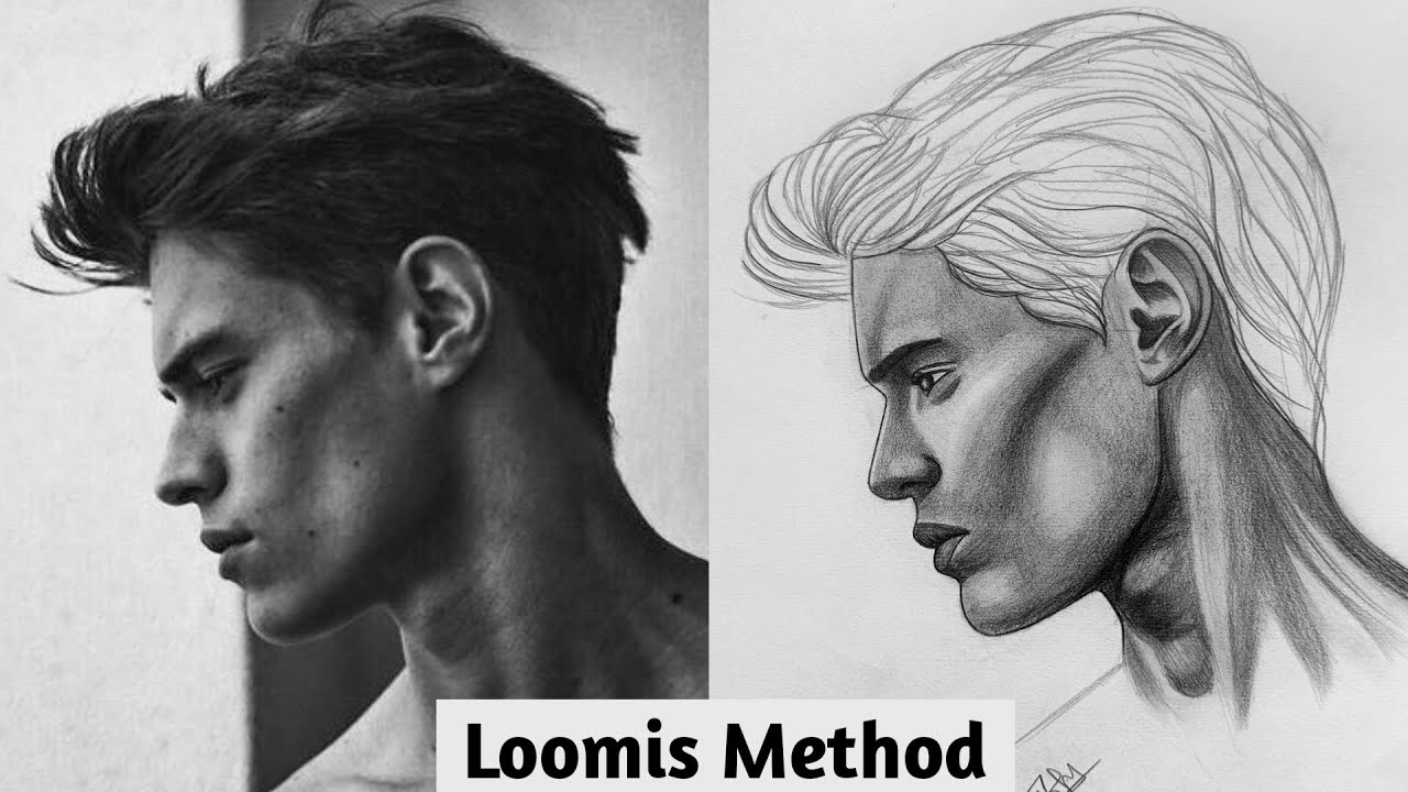 Loomis Method for Side Face Drawing : Easy Step-by-Step Tutorial - YouTube