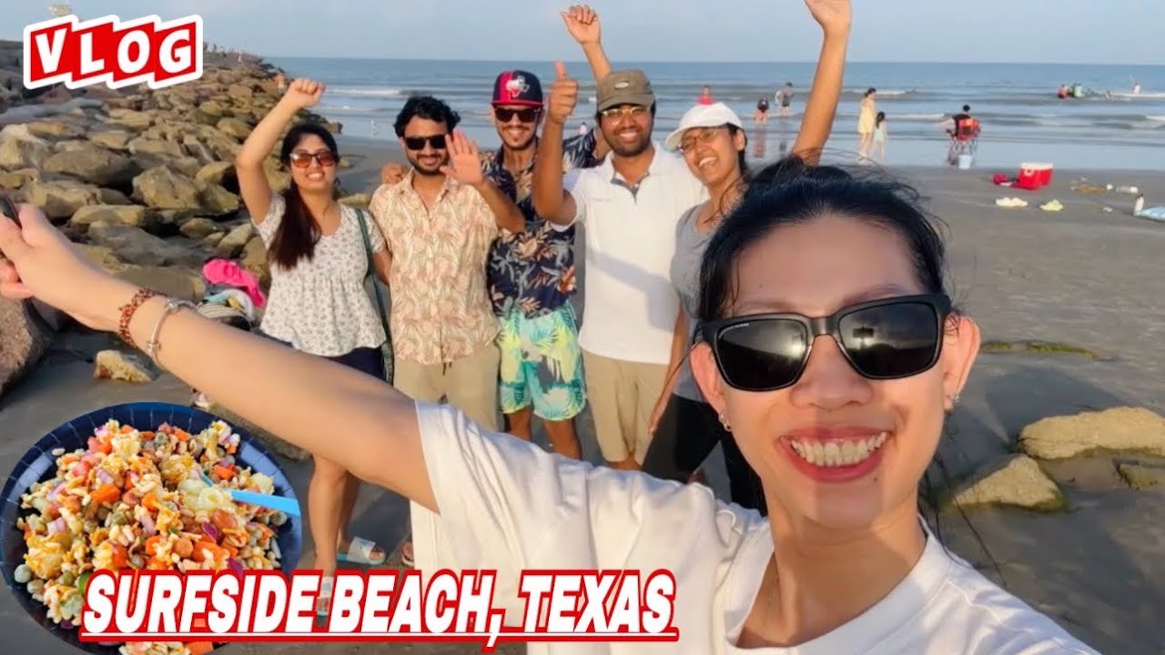 Hanging out with my colleagues at Surfside Beach, TX ~ Đi biển chơi ...