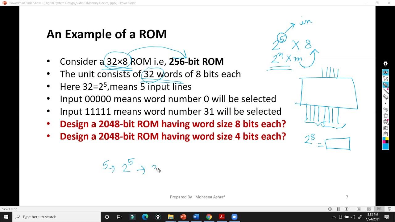 CSE3109 Lecture 14 (ROM Structure, Combinational Logic Implementation Using ROM, Types of ROM ...