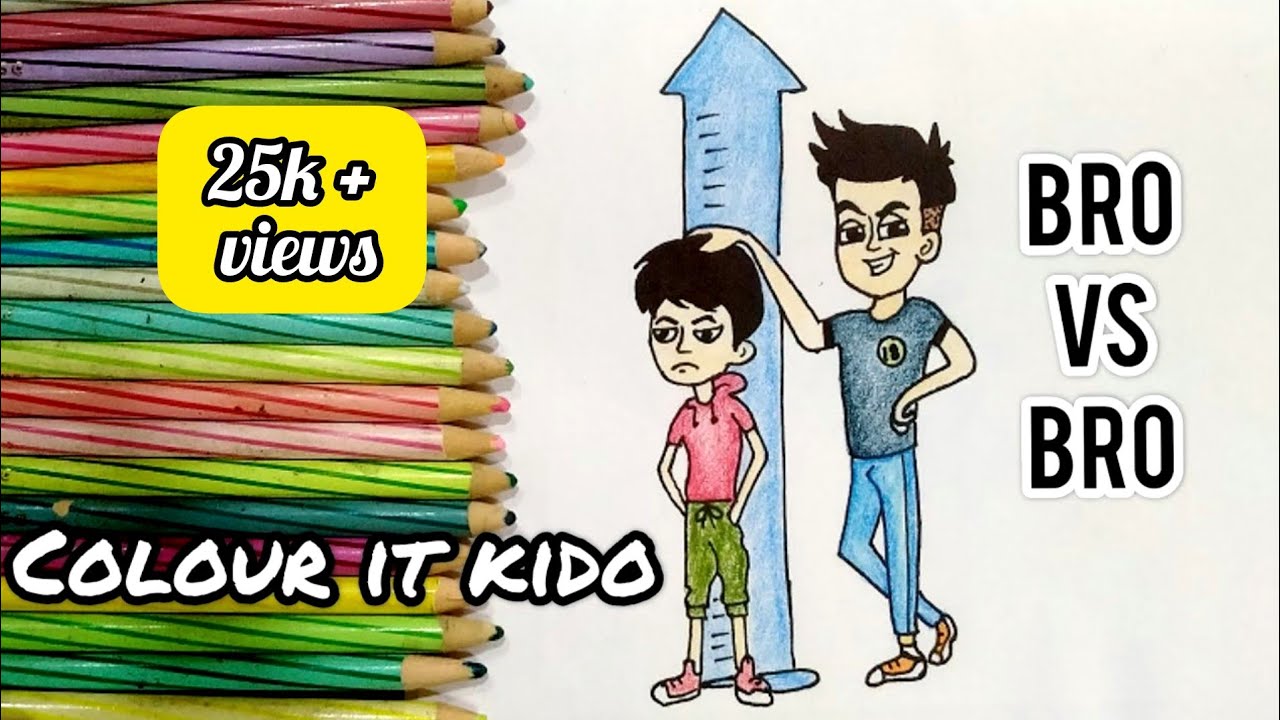 How To Draw Chikoo aur Bunty| Bro vs Bro only on ...