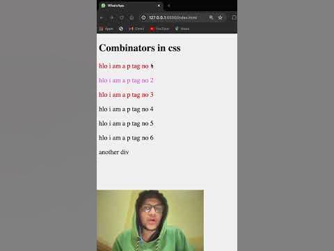 What are combinators in CSS? || Combinators in CSS #webdevelopment #html #css #100dayschallenge ...