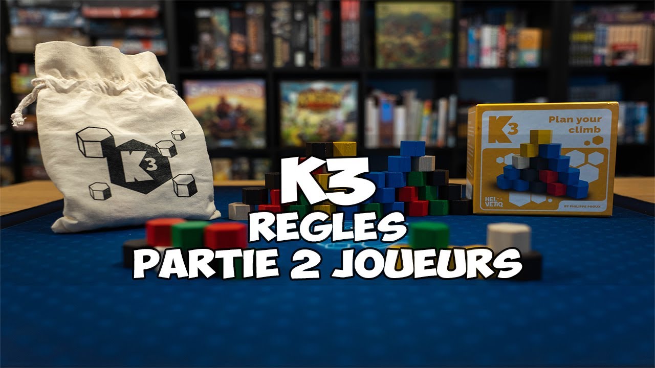 K3 - Jeu de société - Règles du jeu et partie 2 joueurs - YouTube