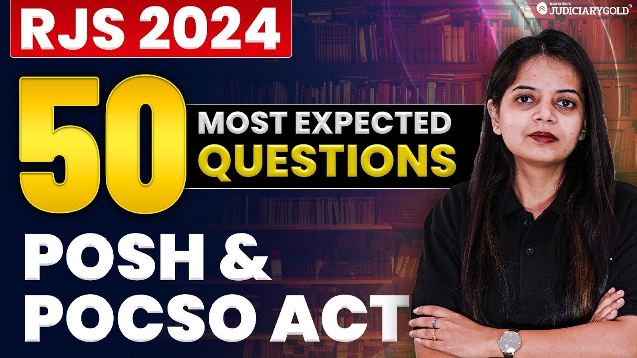 50 Most Important Questions of Posh & Pocso Act for Rajasthan Judiciary ...
