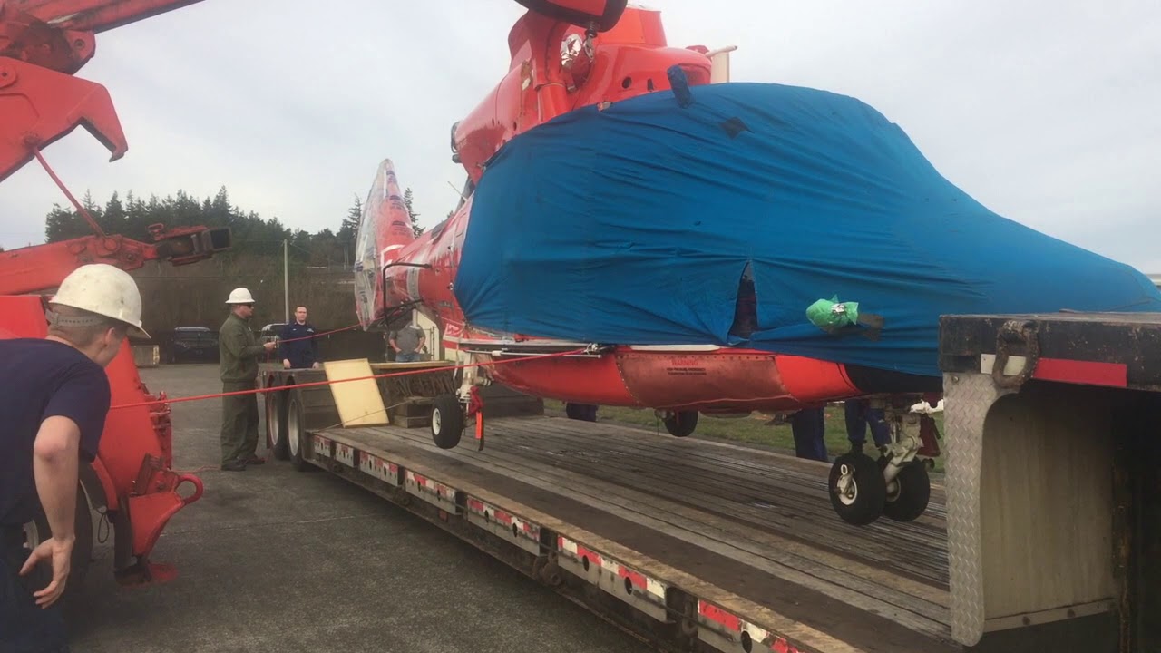 USCG Assist with Loading Helicopter - YouTube