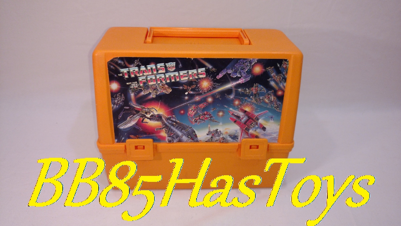 Transformers Thermos Lunch Box from 1985 - YouTube