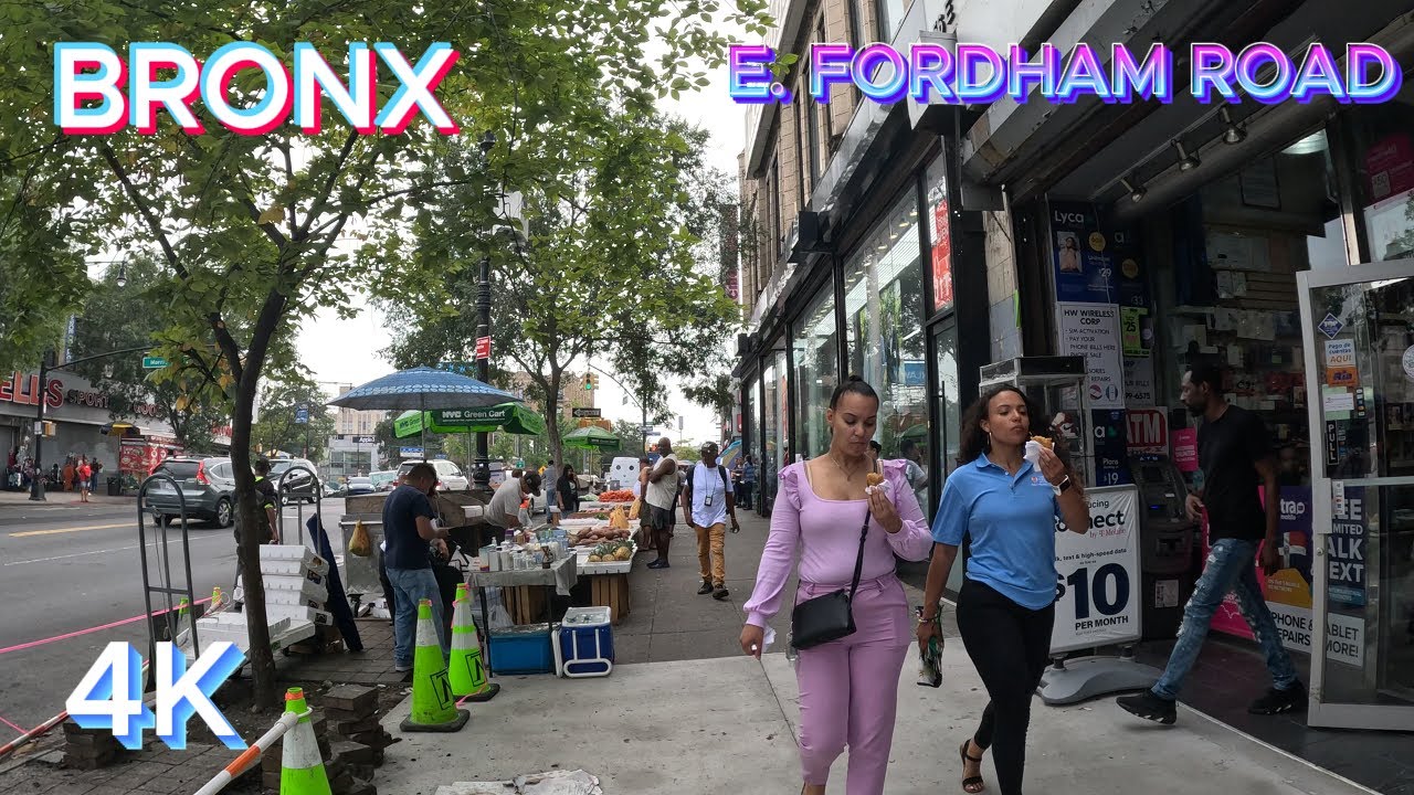 EXPLORING THE BRONX EAST FORDHAM ROAD [4K] NEW YORK USA(09 08, 23 ...
