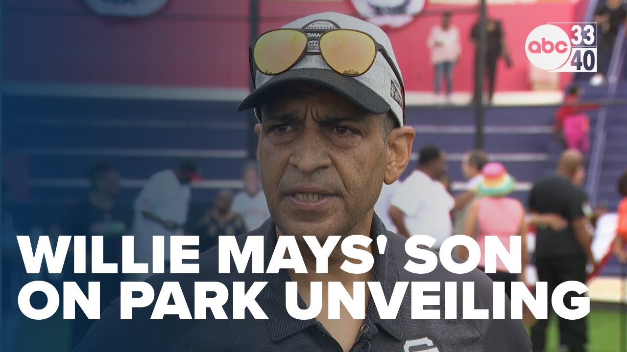 Michael Mays on Willie Mays Park unveiling in Fairfield - YouTube