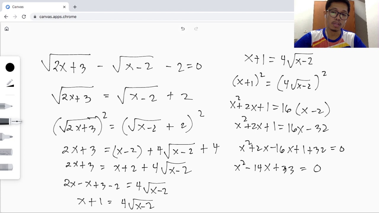 Solving Equation With Radical Signs - YouTube