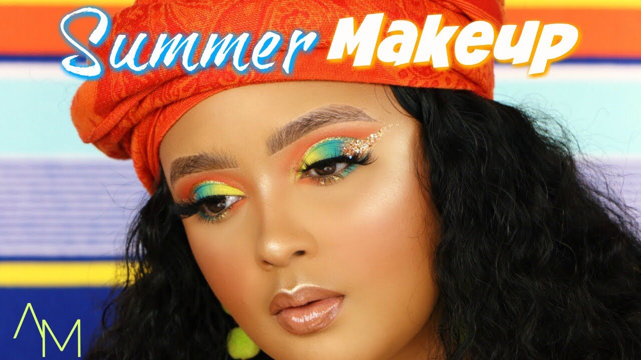 Pineapple Paradise! Colorful Summer Makeup Tutorial! - YouTube