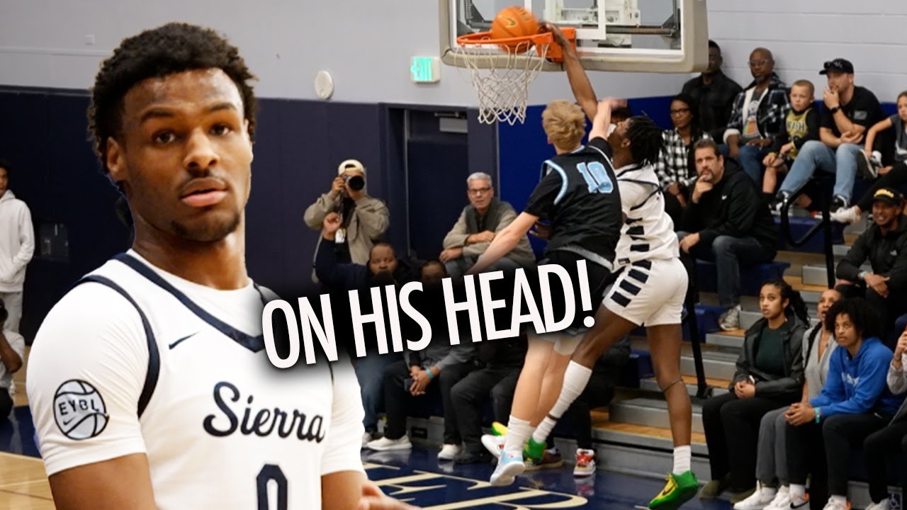 Bronny James GETS TESTED in Wild Game! Bryce Cofield DUNKS ON DEFENDER ...