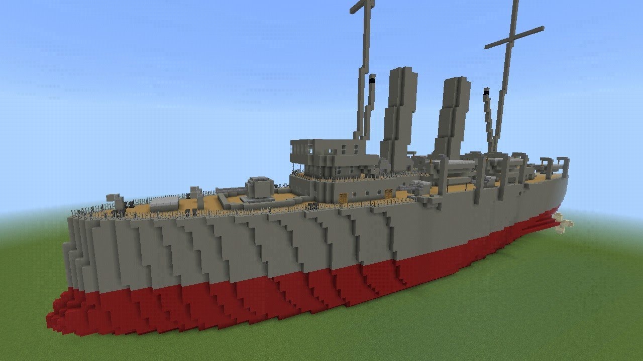 Minecraft HMS Hawke - YouTube