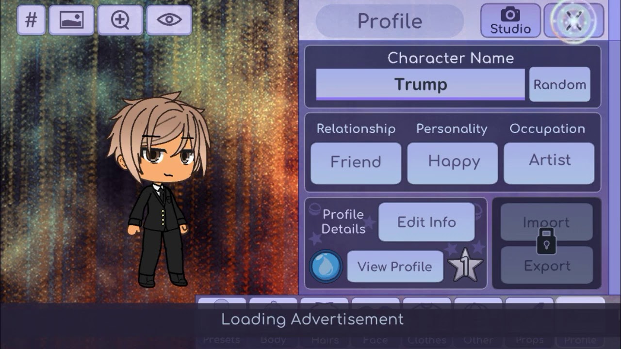 I was making trump on Gacha life then this happend - YouTube
