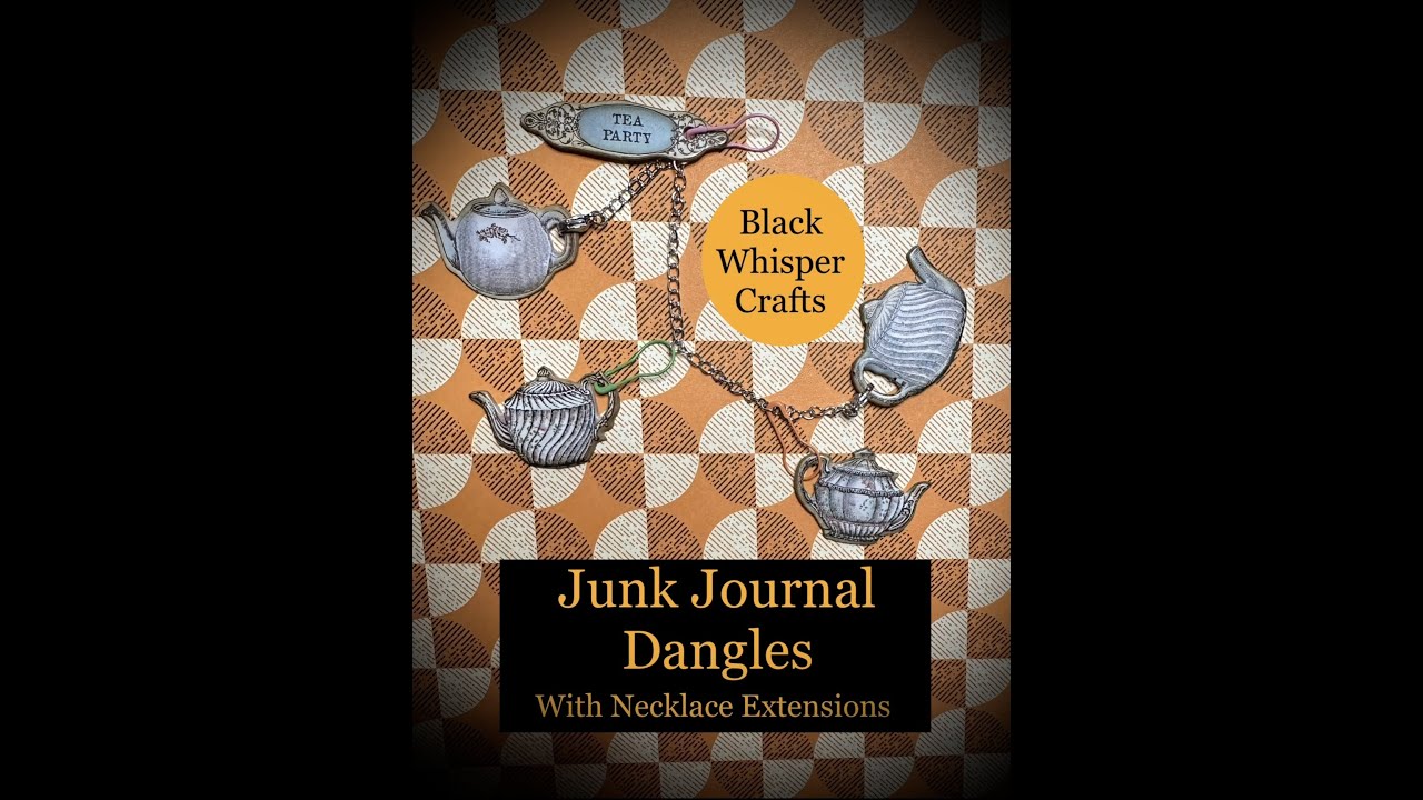 Junk Journal Dangles made Easy with Necklace Extensions - YouTube