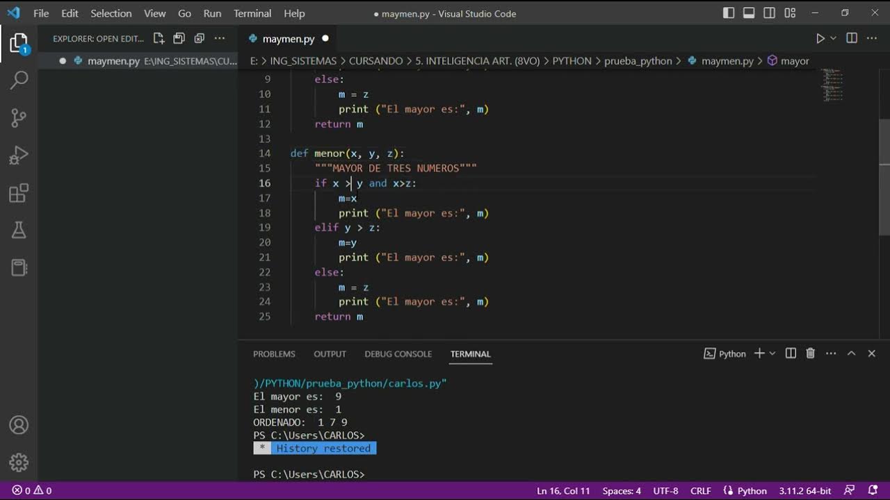 Módulos de PYTHON con Visual Studio Code - YouTube