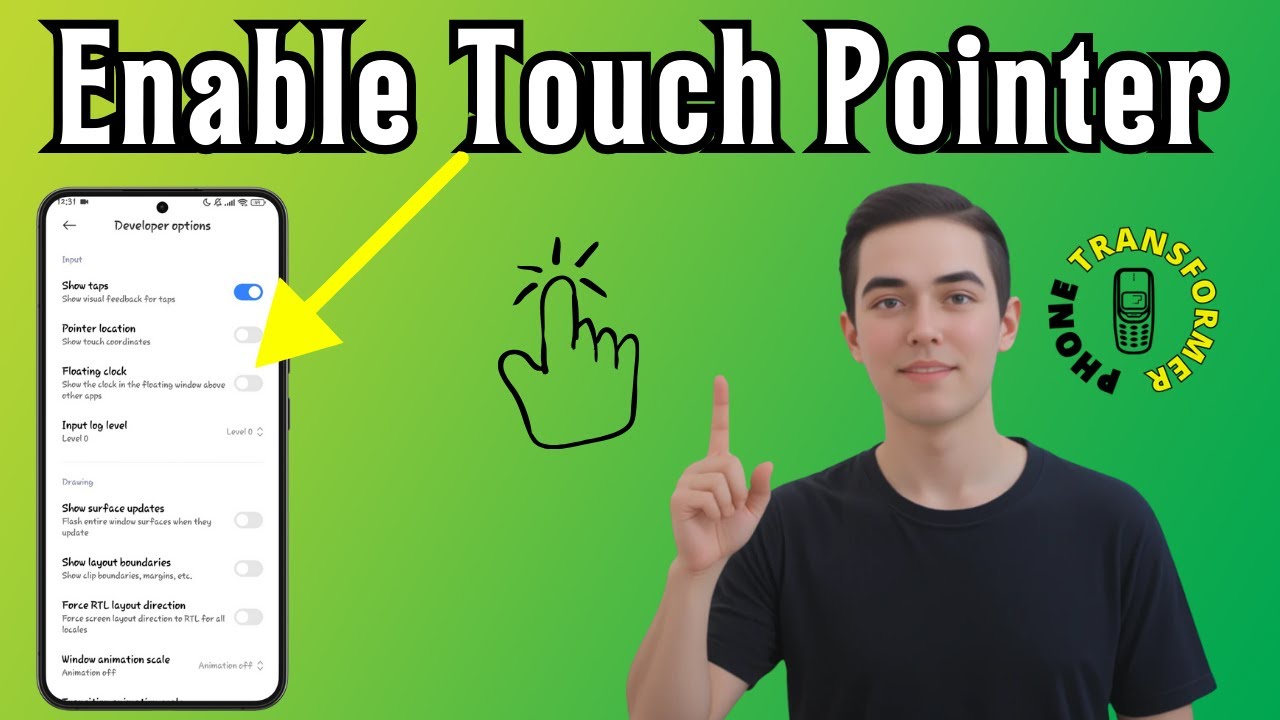 How To Enable Android Touch Pointer | Screen Touch Tracking (2026 ...