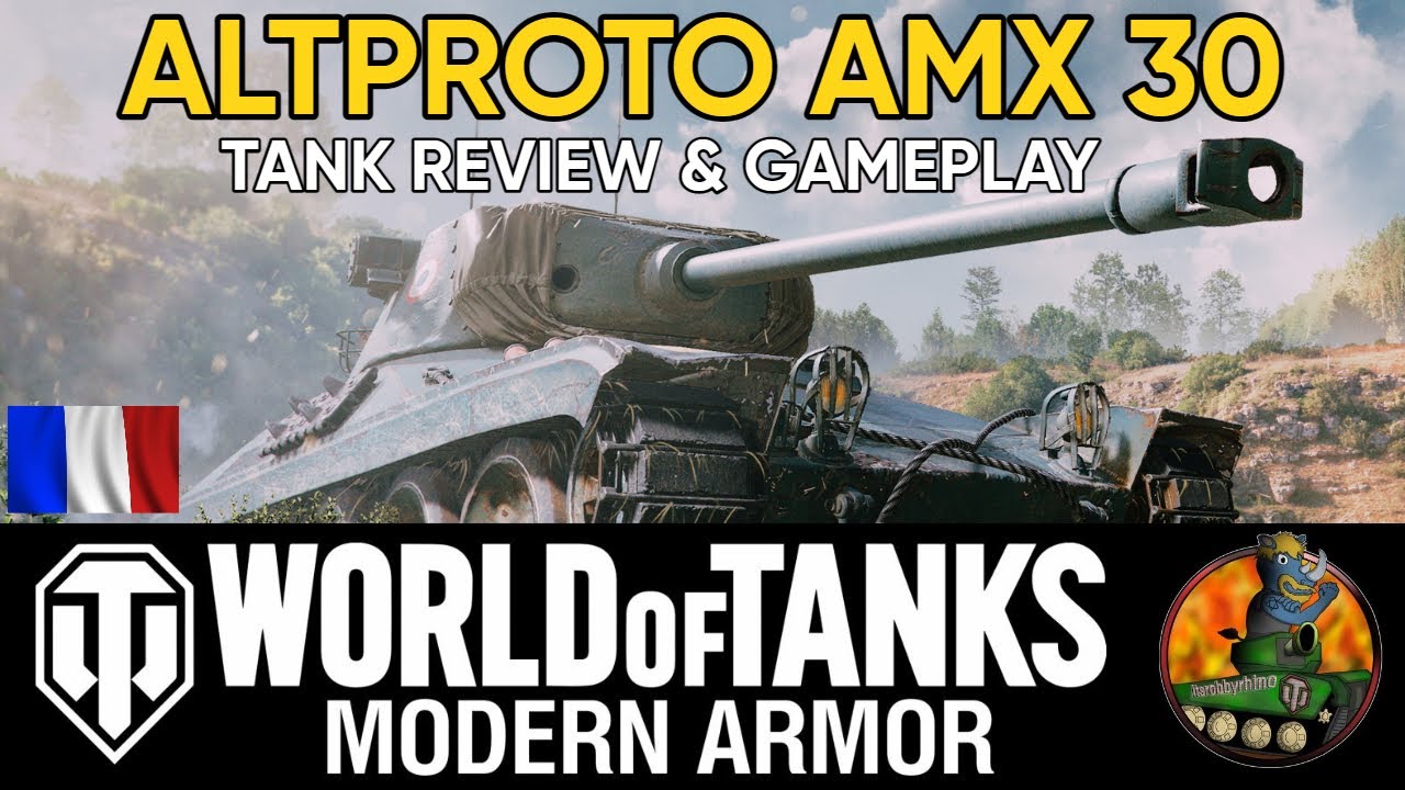 ALTPROTO AMX 30 II Tank Review & Gameplay II 11 DEG Gun Depression! II ...