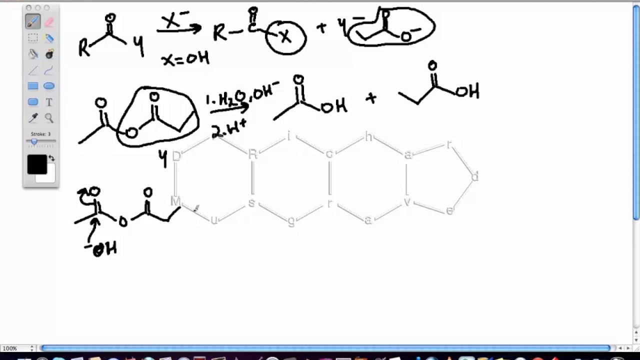 Base Catalyzed Hydrolysis of Acid Anhydrides - YouTube