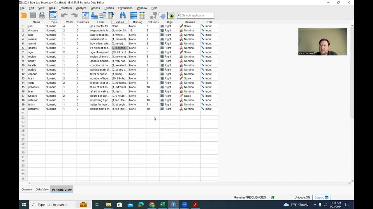 Frequency Table & Pie/Bar Chart in SPSS - YouTube