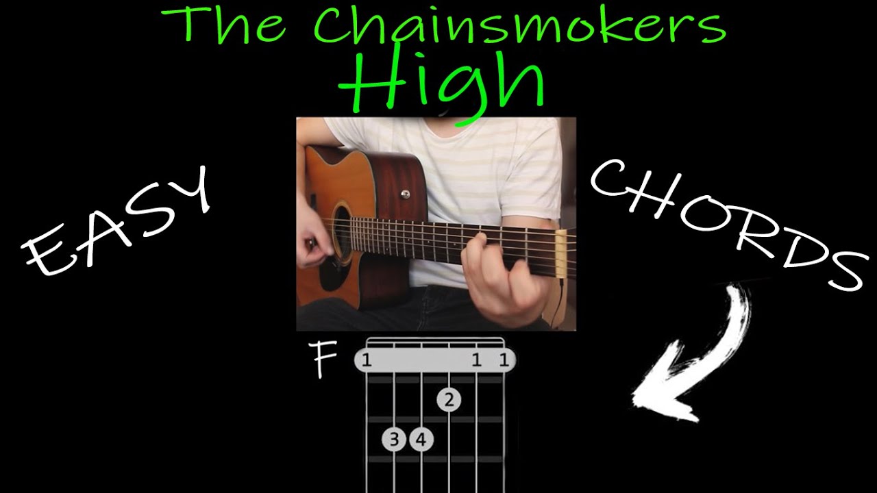 The Chainsmokers - High - Easy Guitar Chords Tutorial #Shorts - YouTube