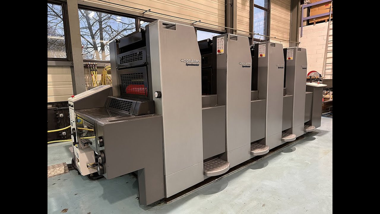Heidelberg Speedmaster SM 52 - 4 + - 2002 - YouTube