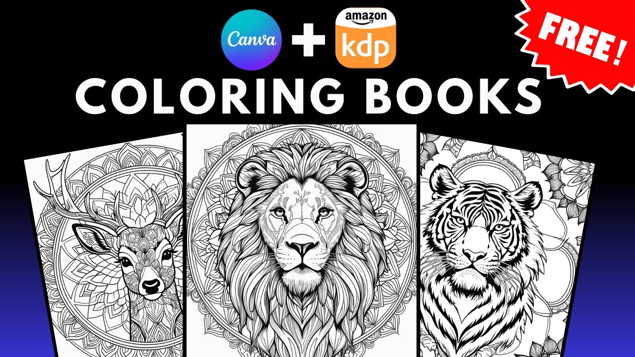 Make Your First KDP Coloring Book design in Canva for FREE | Tutorial ...