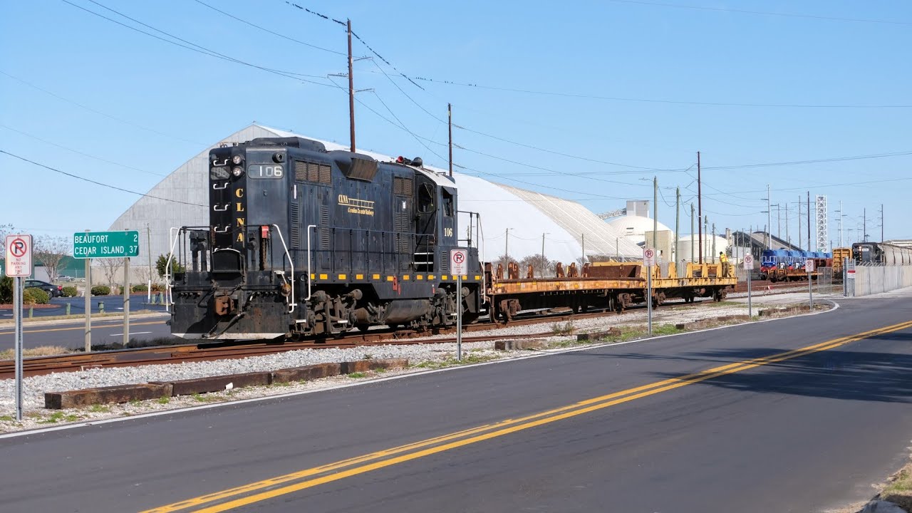 NS P29 & Carolina Coastal Railway in Morehead City, NC - 2/13/2023 - YouTube