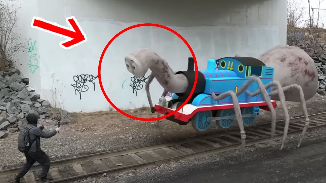 THOMAS.EXE en la Vida Real Captados en Cámara - YouTube