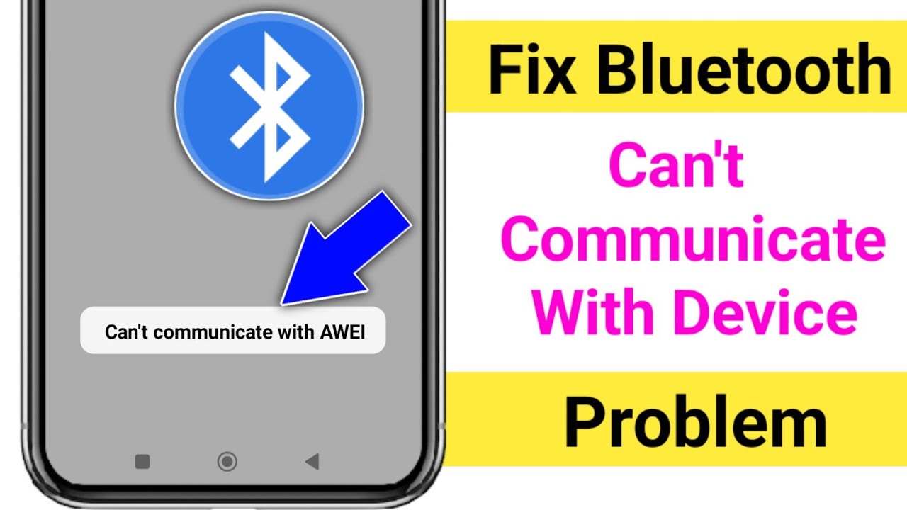 Fix Bluetooth Can't Communicate With Device Problem || ( Solved ) - YouTube
