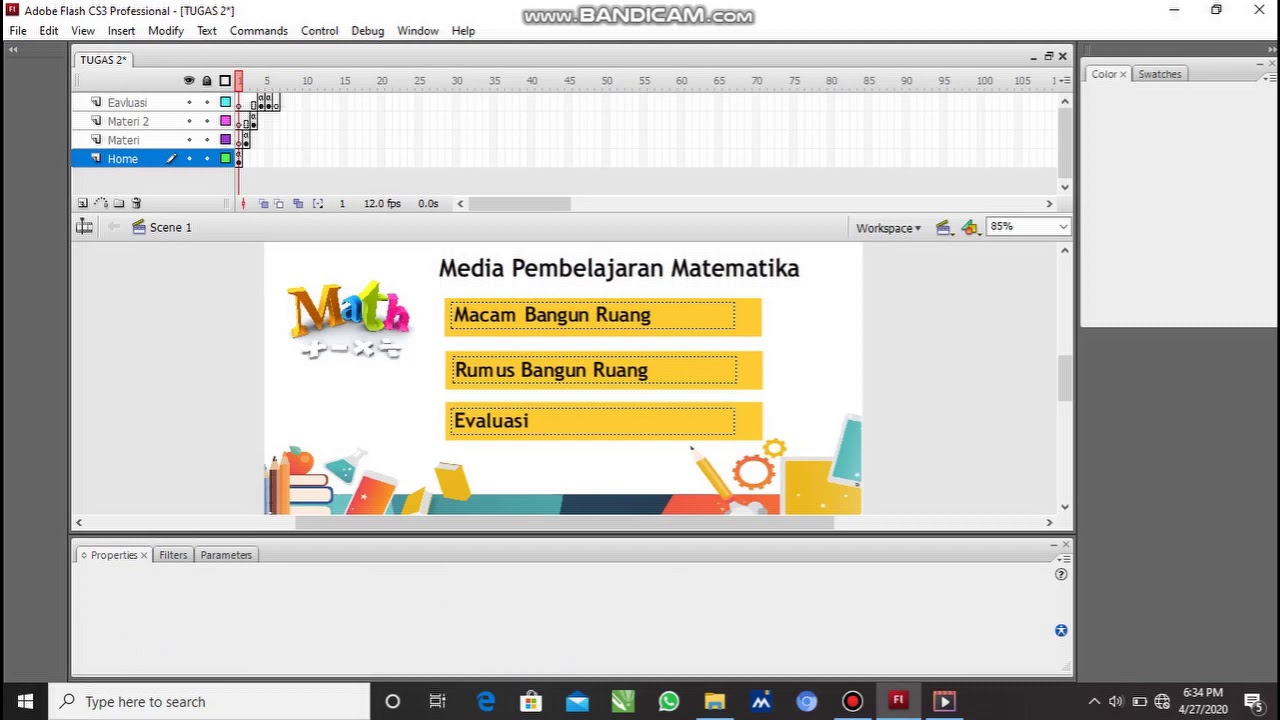 Tugas Membuat Media Pembelajaran Interaktif Dengan Adobe Flash CS3 ...