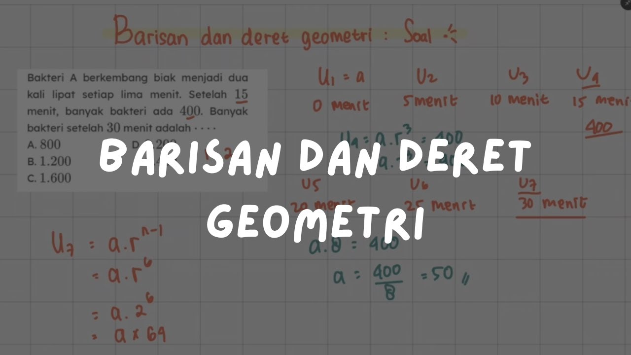 🦿 Langkah 046: Barisan dan Deret Geometri | Fundamental Logika ...
