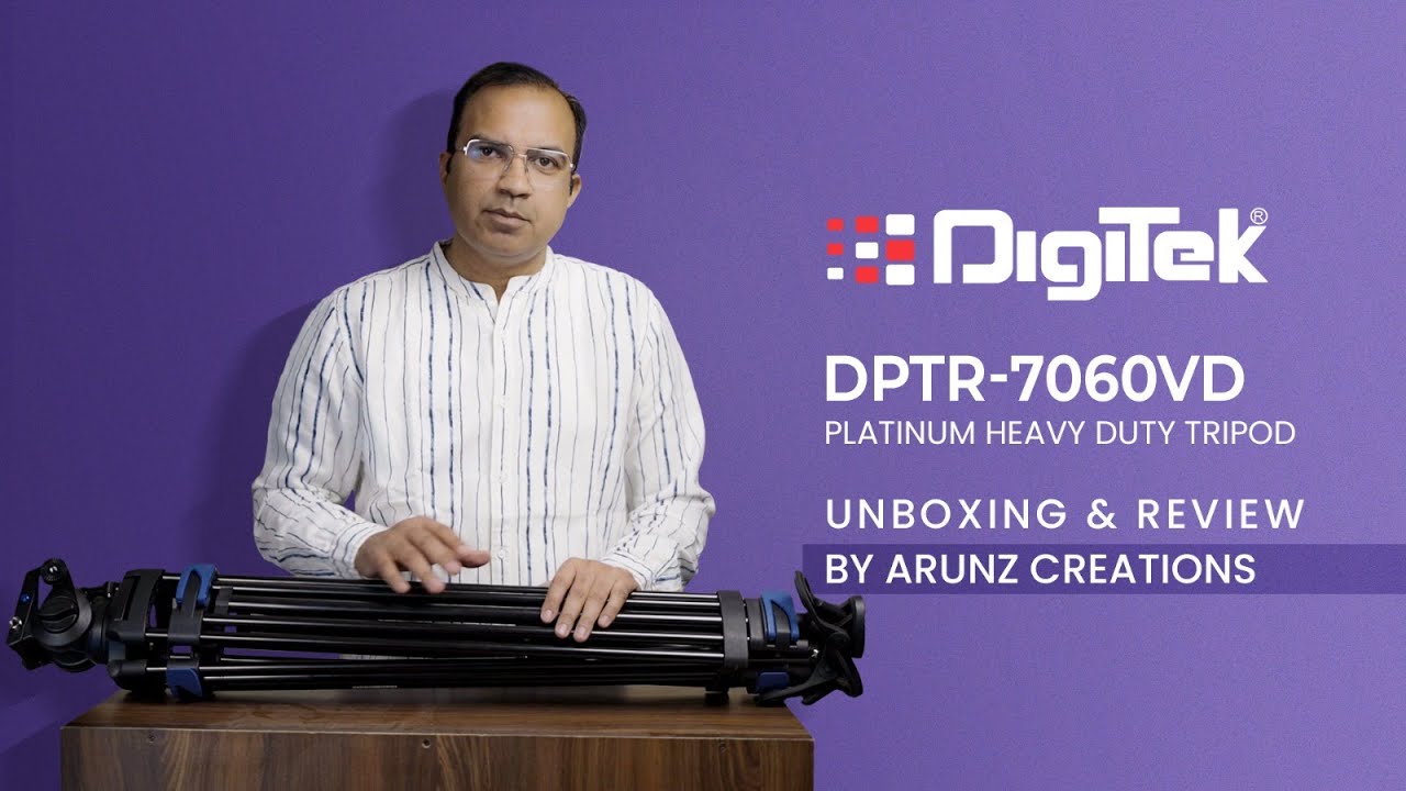 Review by Arunz Creations | DigiTek® Platinum Heavy Duty Video Tripod ...