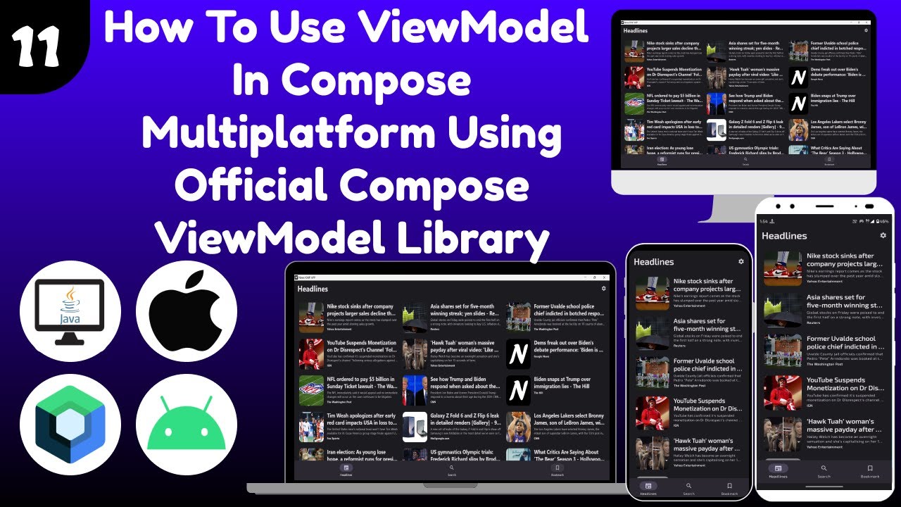 How to Use ViewModel in Compose Multiplatform Using Official Compose ...