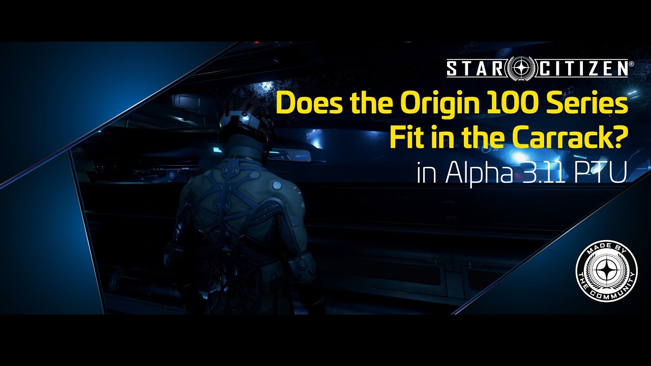 Star Citizen: Does the Origin 100 series fit in the Carrack? - YouTube