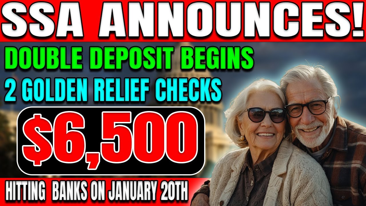 Double deposit Begins: $6500 2 Golden Relief Checks Hit Banks Jan 20th ...