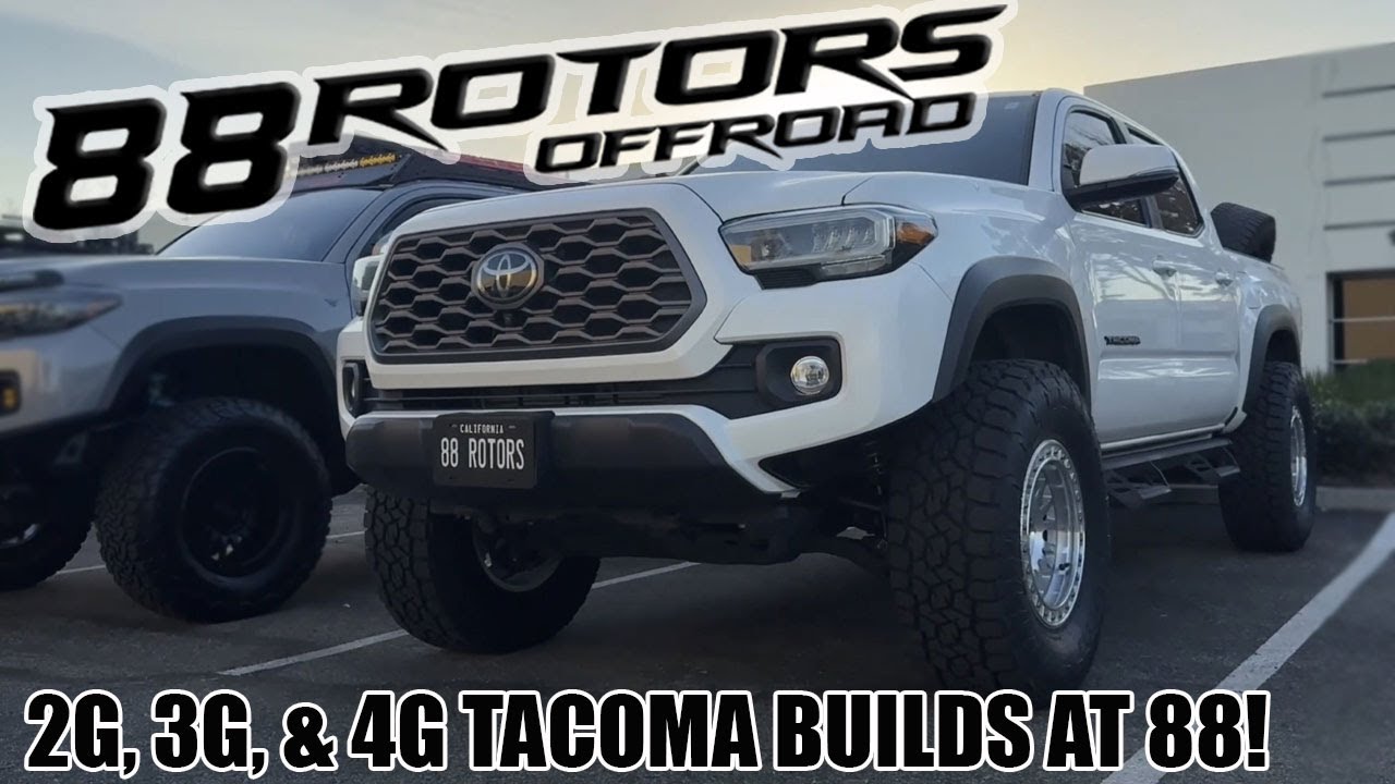 88 Rotors Offroad Cranks Out 10+ Toyota Tacomas! - YouTube