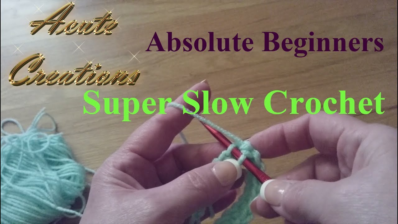 Single Crochet for Absolute Beginners (Very Slow) Lesson 1 - YouTube