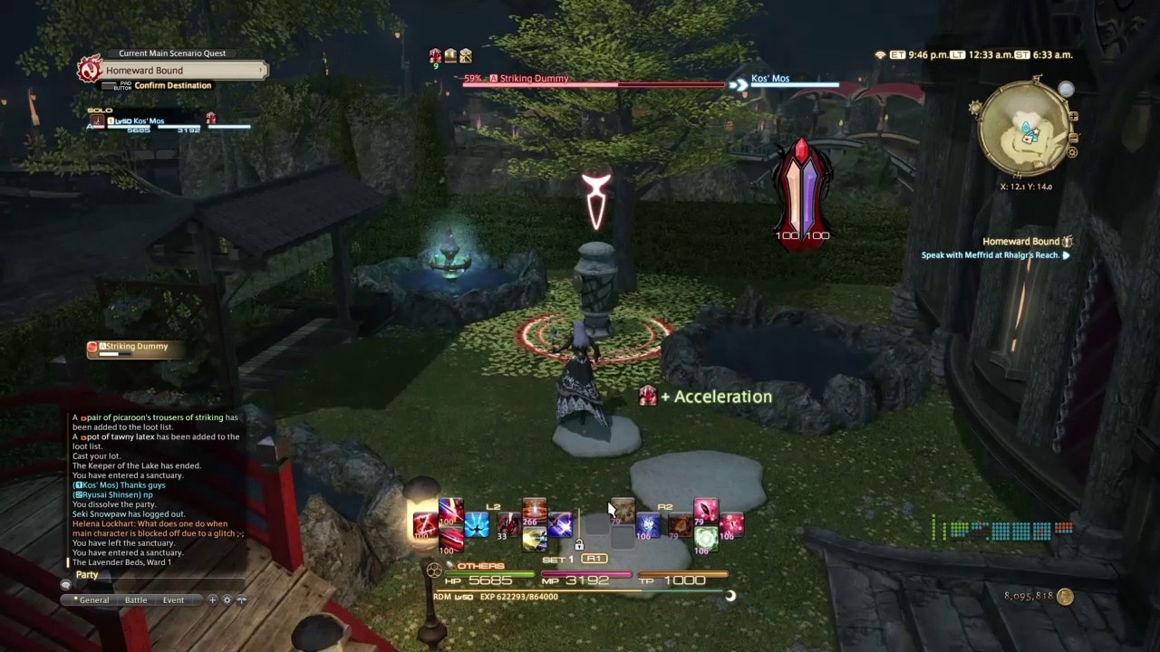 FFXIV Stormblood - Red Mage - Level 50 Beginner Rotation - YouTube