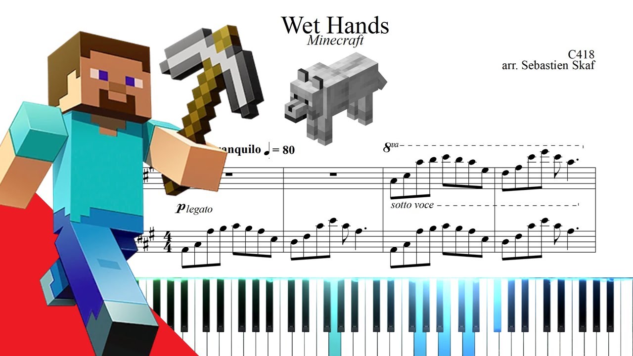 Wet Hands | Minecraft Piano cover - YouTube
