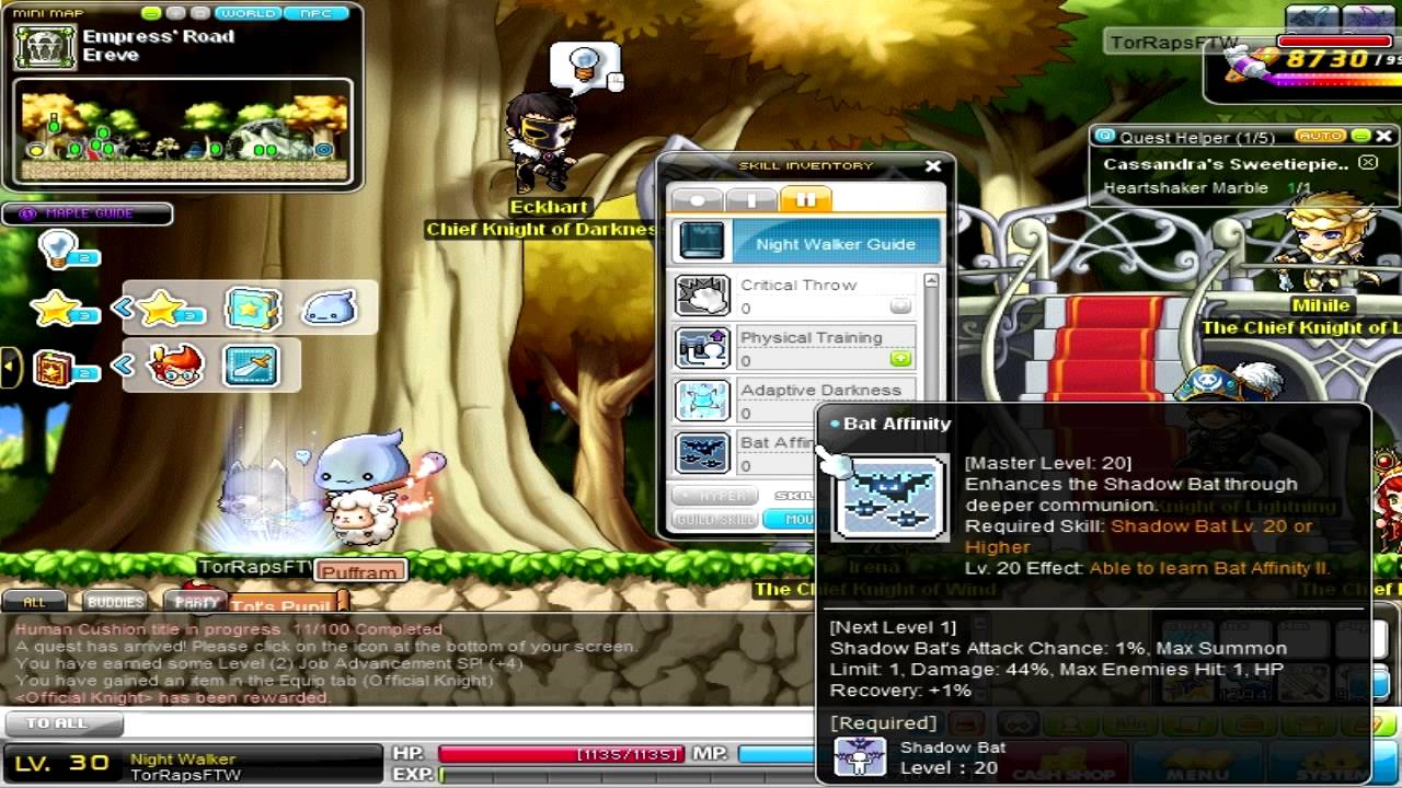 Maplestory Night Walker Revamp - First and Second Job Guide - YouTube
