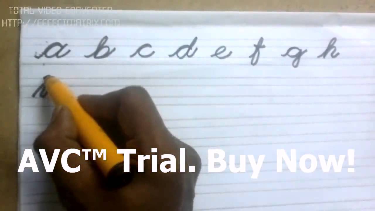 Cursive Handwriting, Demo1 - YouTube
