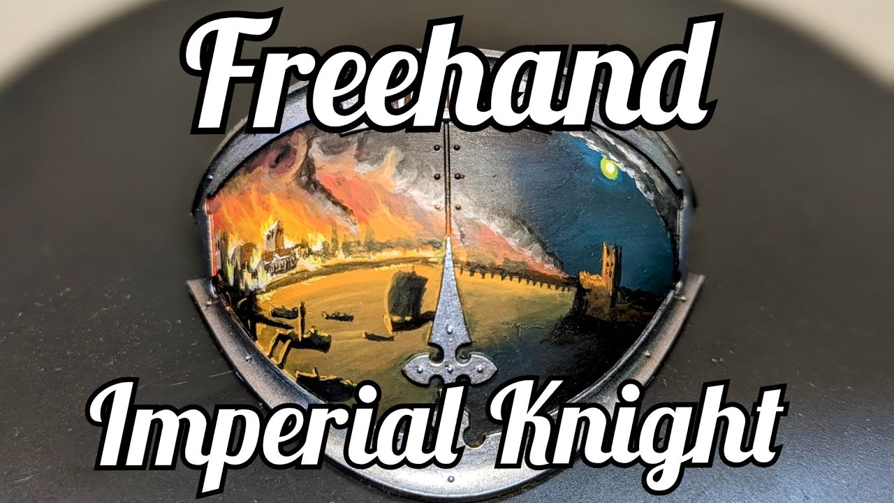 Warhammer 40k: Imperial Knight Freehand - YouTube