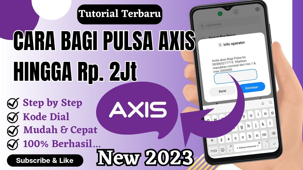 Sukses !! Cara Bagi Pulsa Axis Terbaru 2024 - YouTube